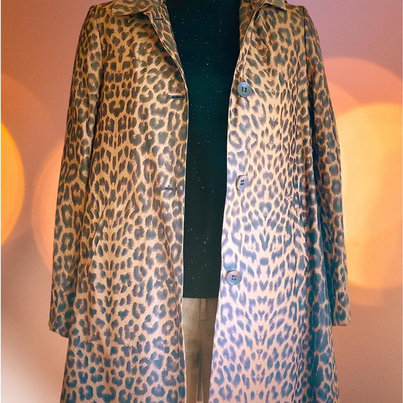 Via Spiga | Jackets & Coats | Via Spiga Animal Print Coat | Poshmark